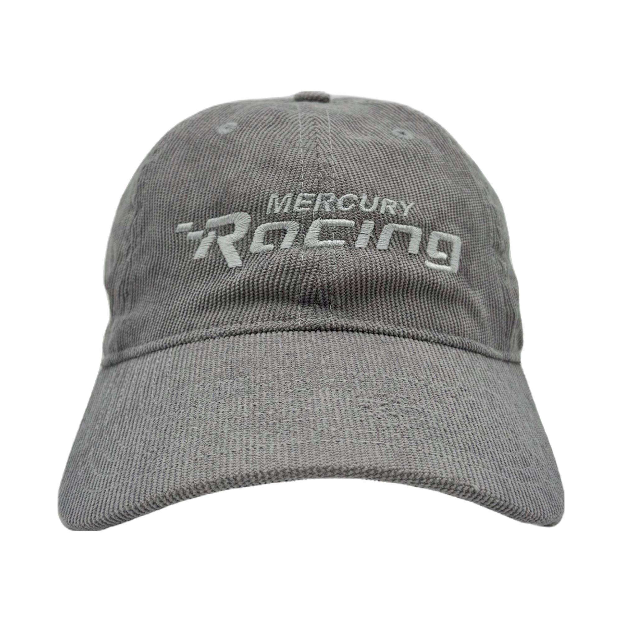 Mercury Racing Grey Corduroy Clasp Hat | Performance Boat Center